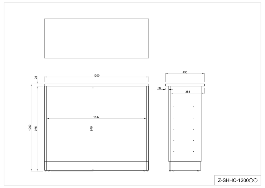【法人様限定】送料無料 ノルム ハイカウンター W1200xD450 ホワイトⅡ Z-SHHC-1200WH2 | オフィス家具のオフィスパートナー
