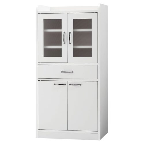 【法人様限定】 新品 MCBキッチンキャビネット 上部オープン MCB-1205L キャビネット ナチュラルオーク ホワイト W580× ...